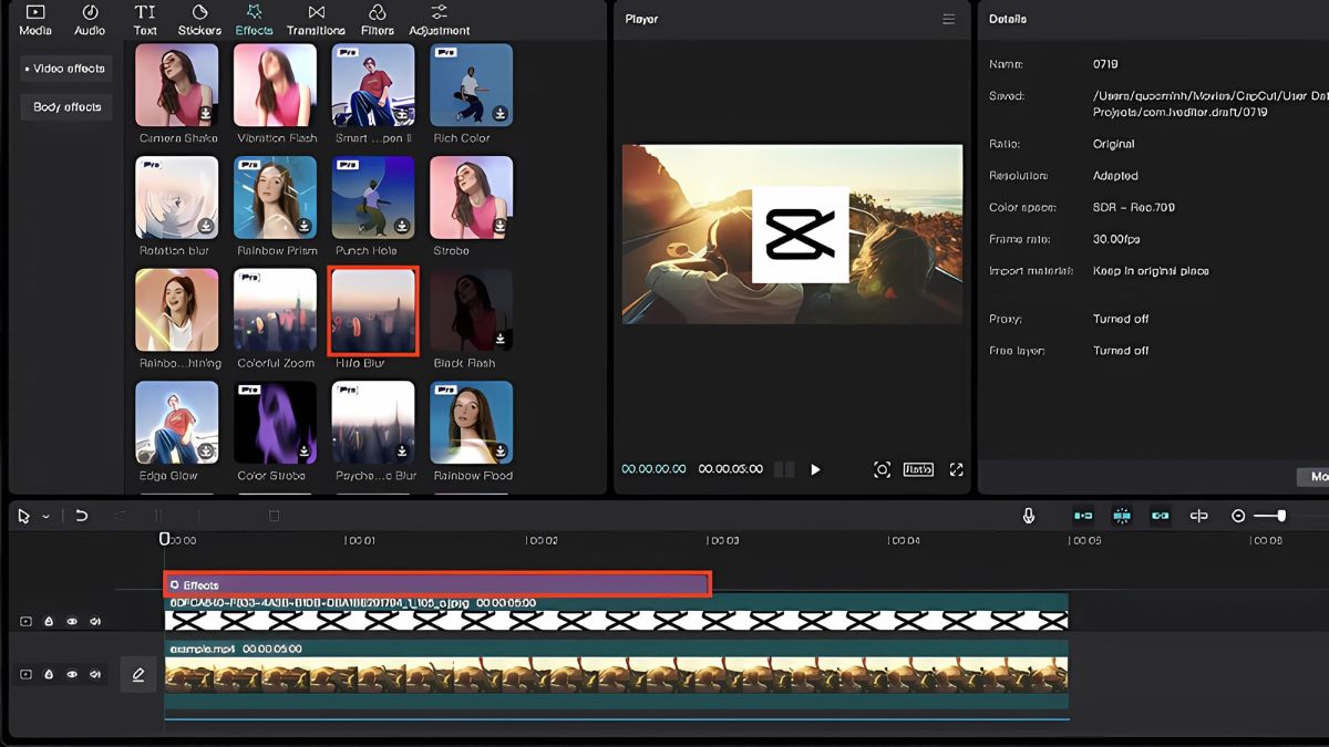 Cách làm mờ video trên CapCut trên điện thoại, PC hiệu quả